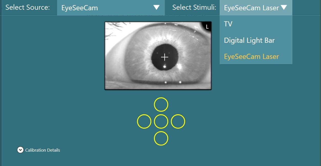 EyeSeeCam in VisualEyes™ | Interacoustics